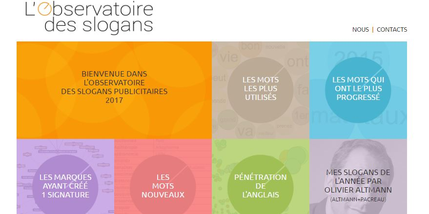 L'Observatoire des Slogans Publicitaires 2017